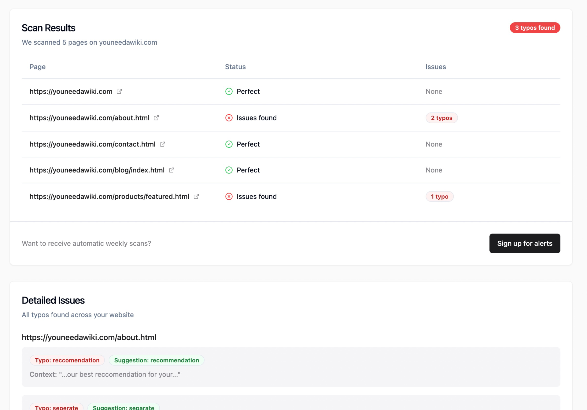 Typo Tamer - Website Spellchecker